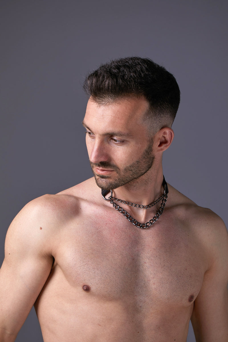 Men's Leather Choker "Collus" – Sequoia Harness